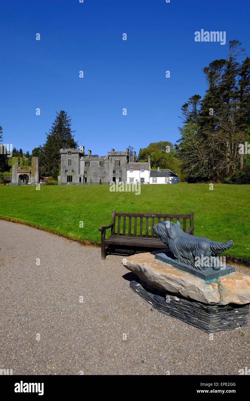 Isle of Skye, Scotland Raven Monument at Armadale Castle a ruined ...