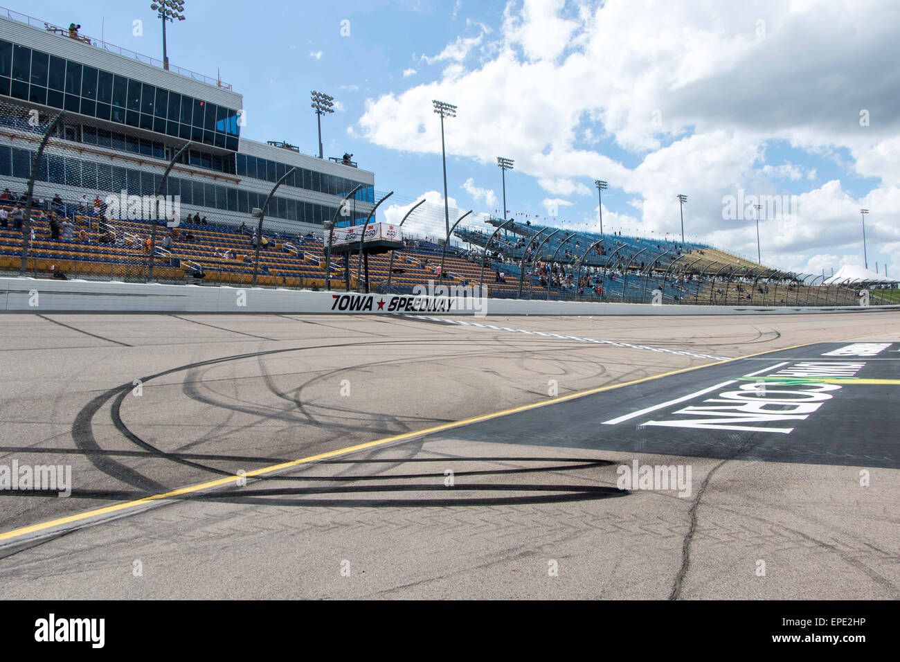 Newton, Iowa, USA. 17th May, 2015. Chris Buescher (60) wins the 3M 250 ...