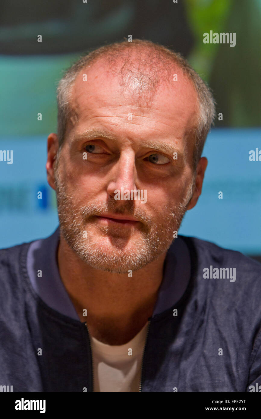 Turin, Italy, 17th May 2015. Austrian writer Robert Seethaler is guest ...