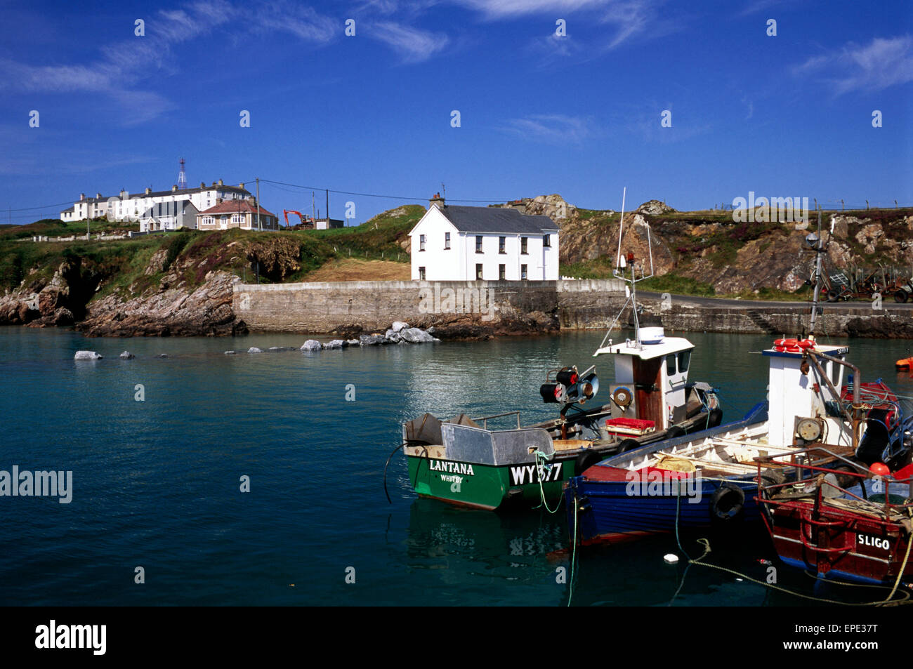 Harbour boats village donegal hi-res stock photography and images - Alamy