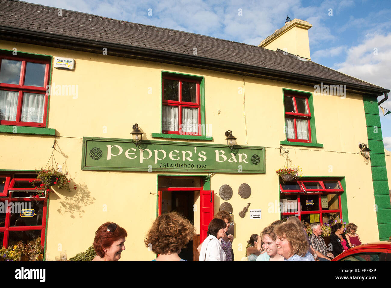 Outside Pepper's Bar. Fiddle and Irish music fans from around the world ...