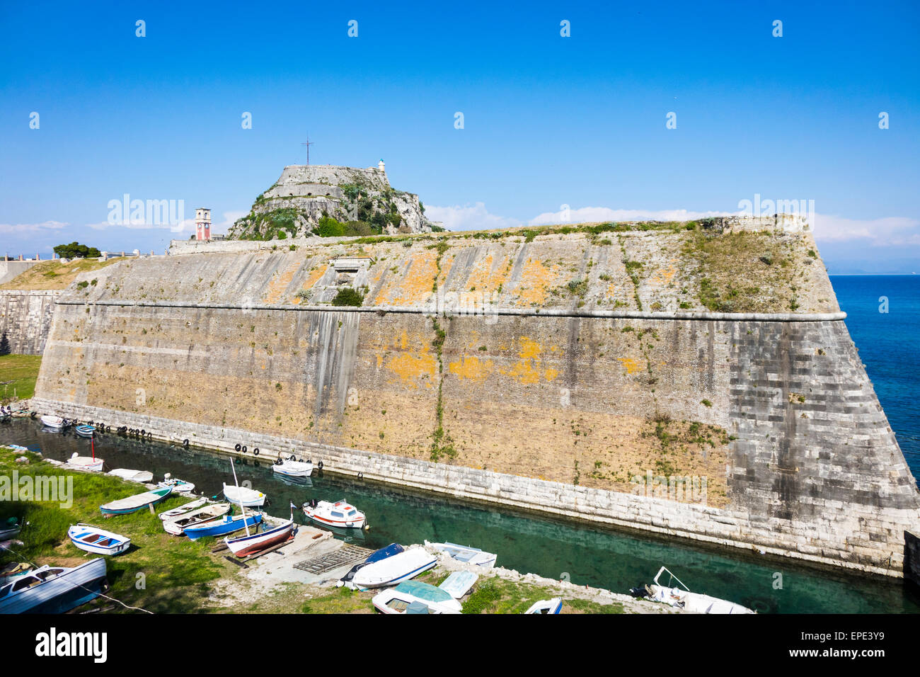 new fort Corfu Stock Photo - Alamy