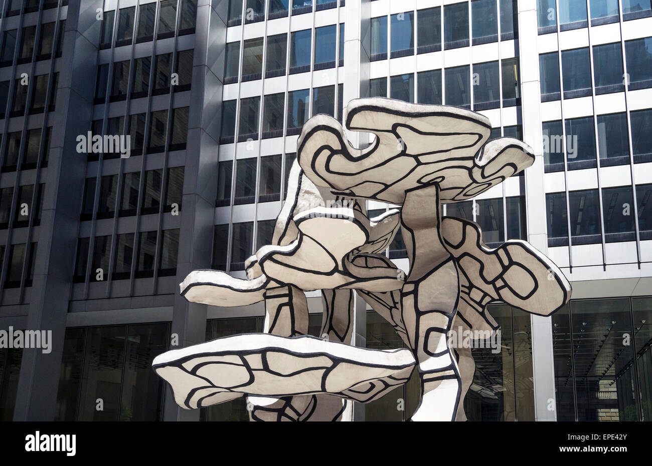 "A Group of Four Trees" modern sculpture by Jean Dubuffet at the Chase ...