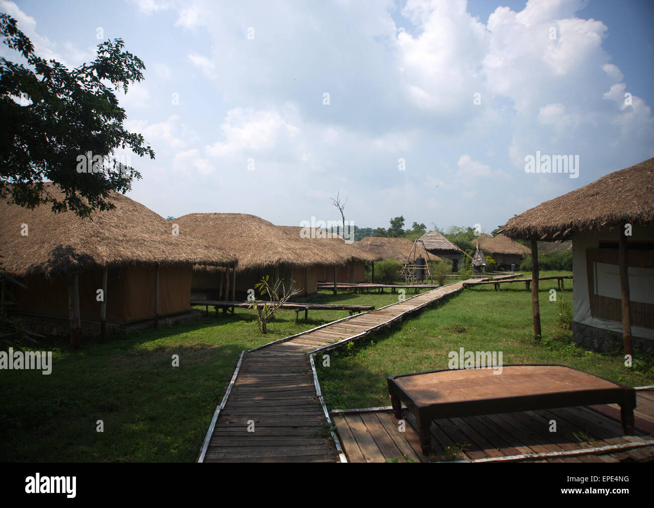 the bison resort, kabini, karnadaka Stock Photo - Alamy