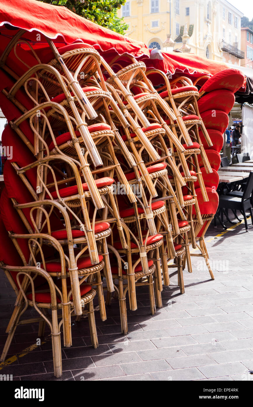 Stack chairs hi-res stock photography and images - Alamy