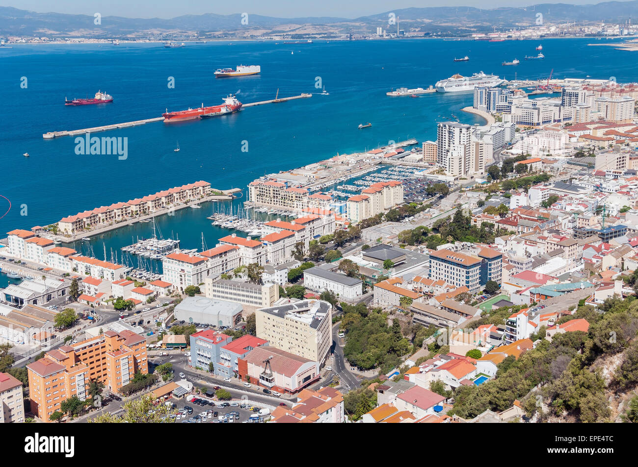 Aerial view gibraltar hi-res stock photography and images - Alamy