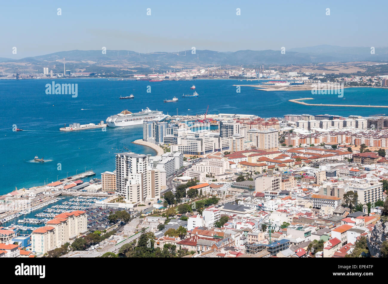 Aerial view gibraltar hi-res stock photography and images - Alamy