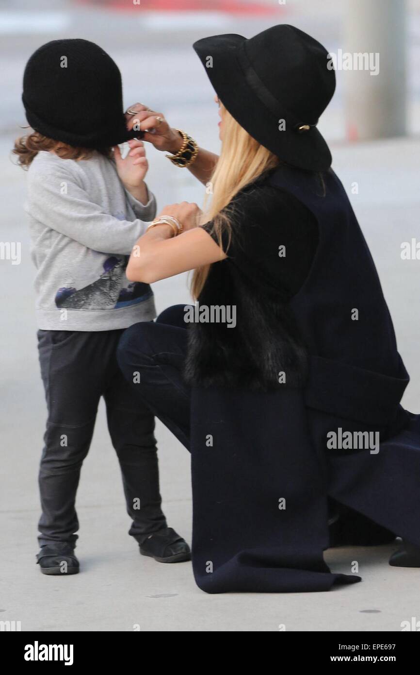 Rachel Zoe and her son Skyler shop at Kitson Kids on Melrose Ave ...