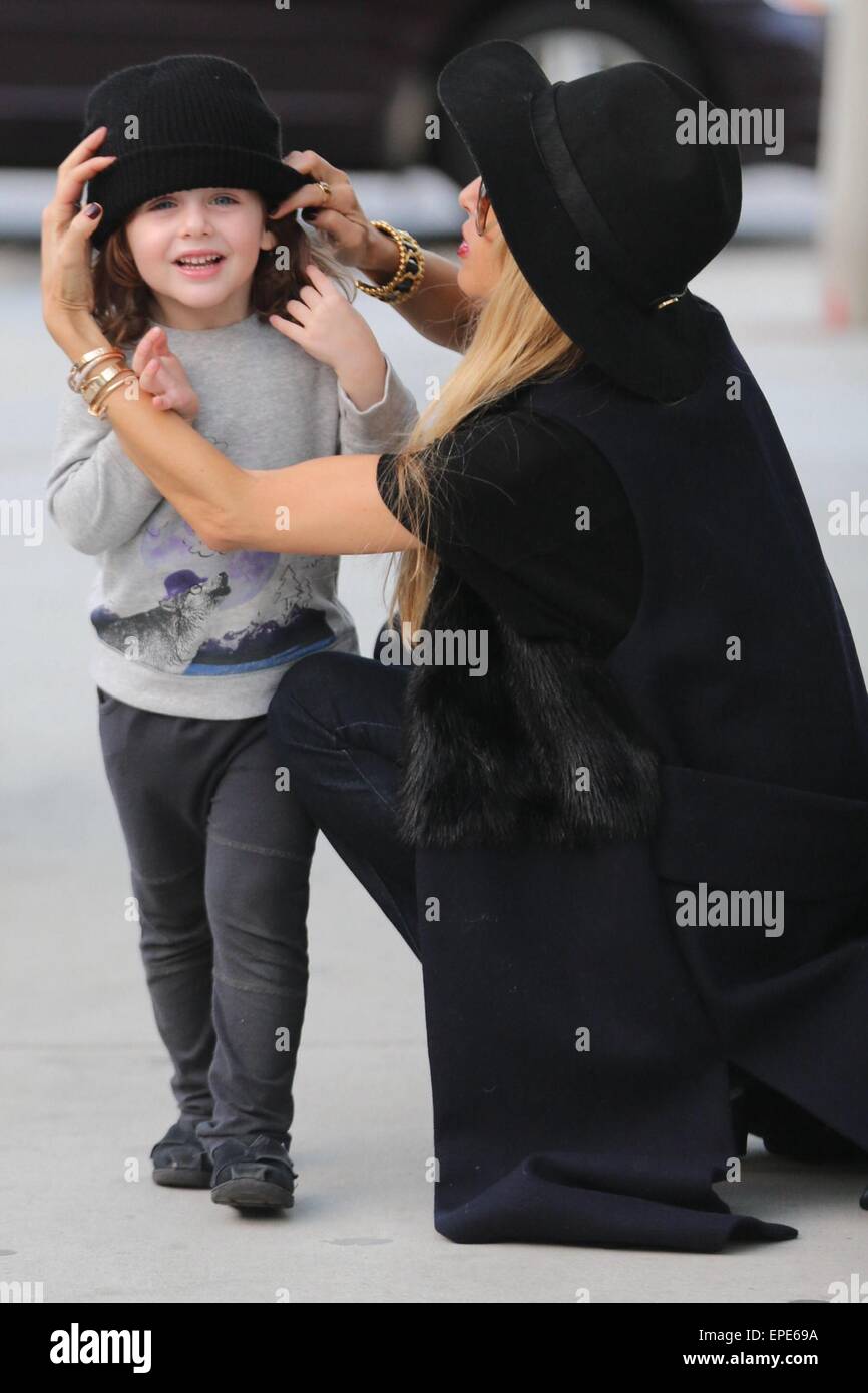 Rachel Zoe and her son Skyler shop at Kitson Kids on Melrose Ave ...