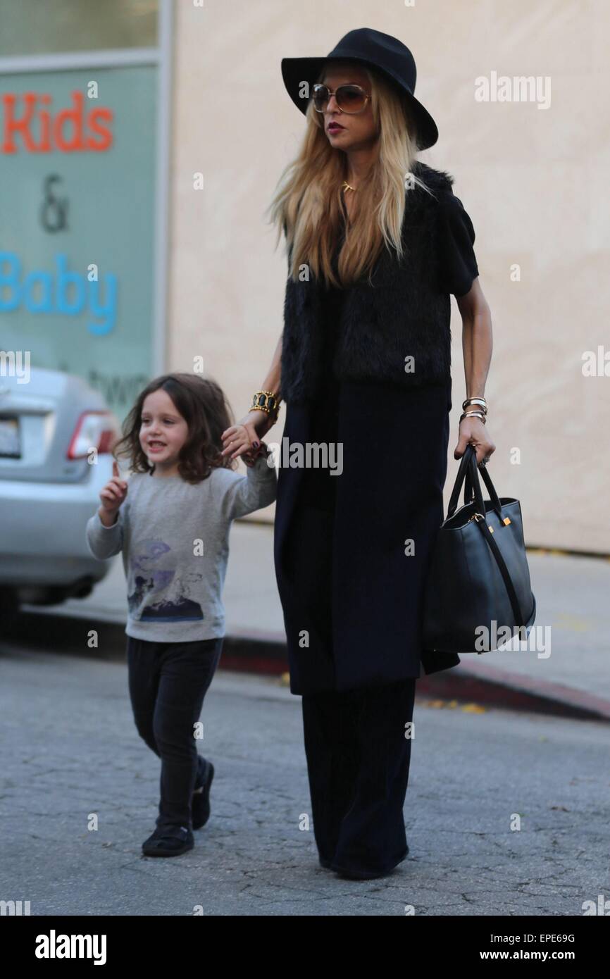 Rachel Zoe and her son Skyler shop at Kitson Kids on Melrose Ave ...