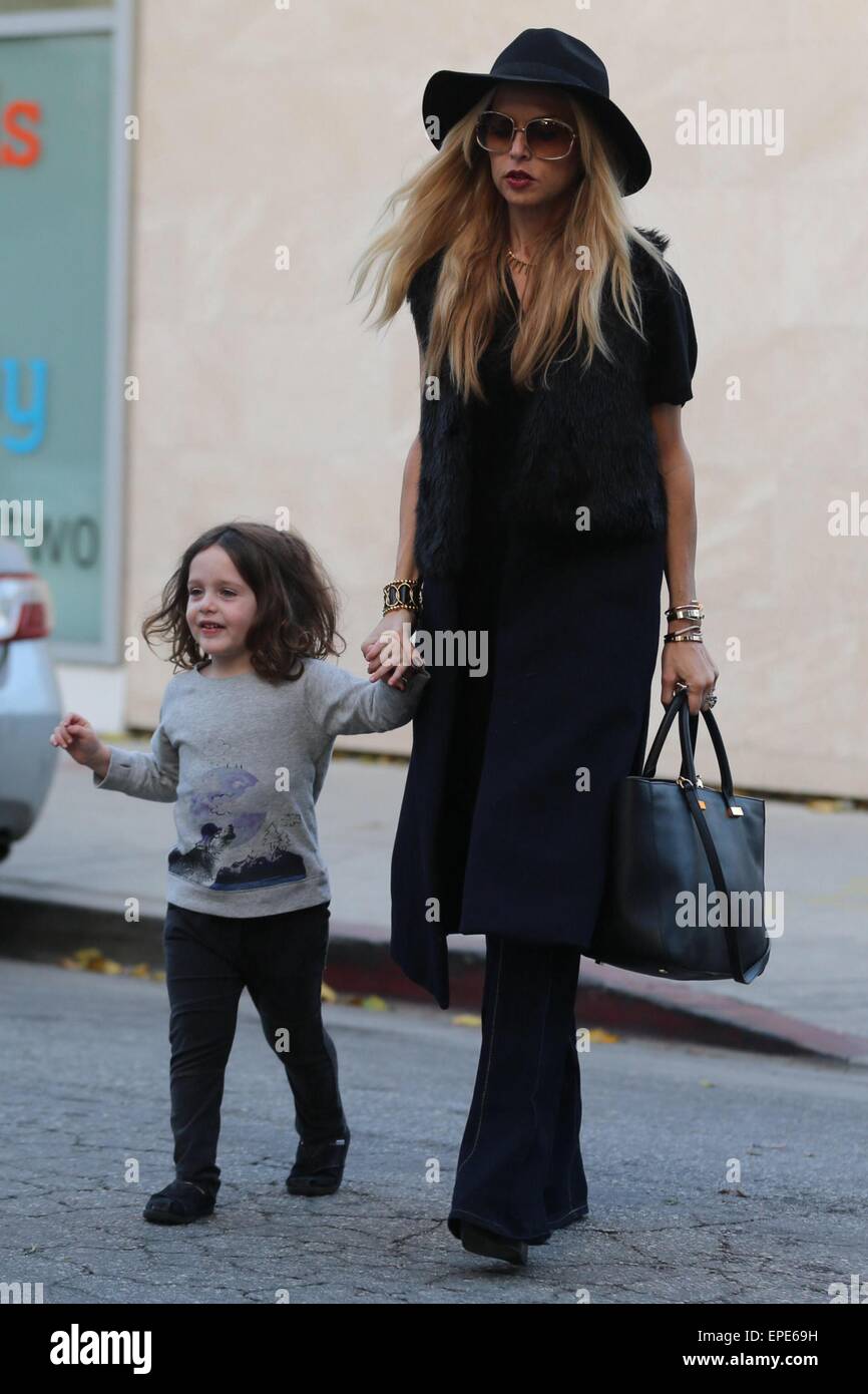 Rachel Zoe and her son Skyler shop at Kitson Kids on Melrose Ave ...