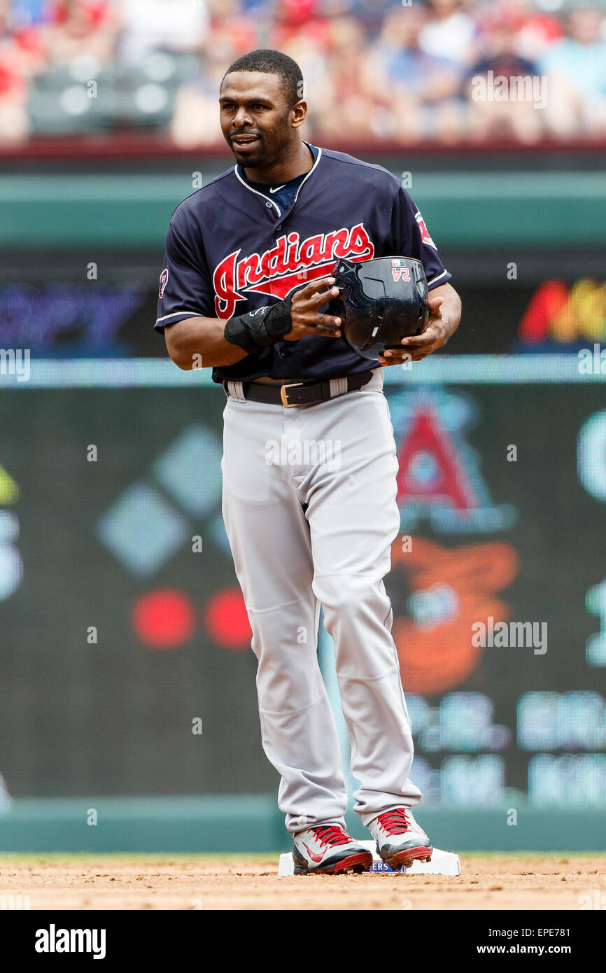 Arlington, Texas, USA. 17th May, 2015. Cleveland Indians center fielder ...