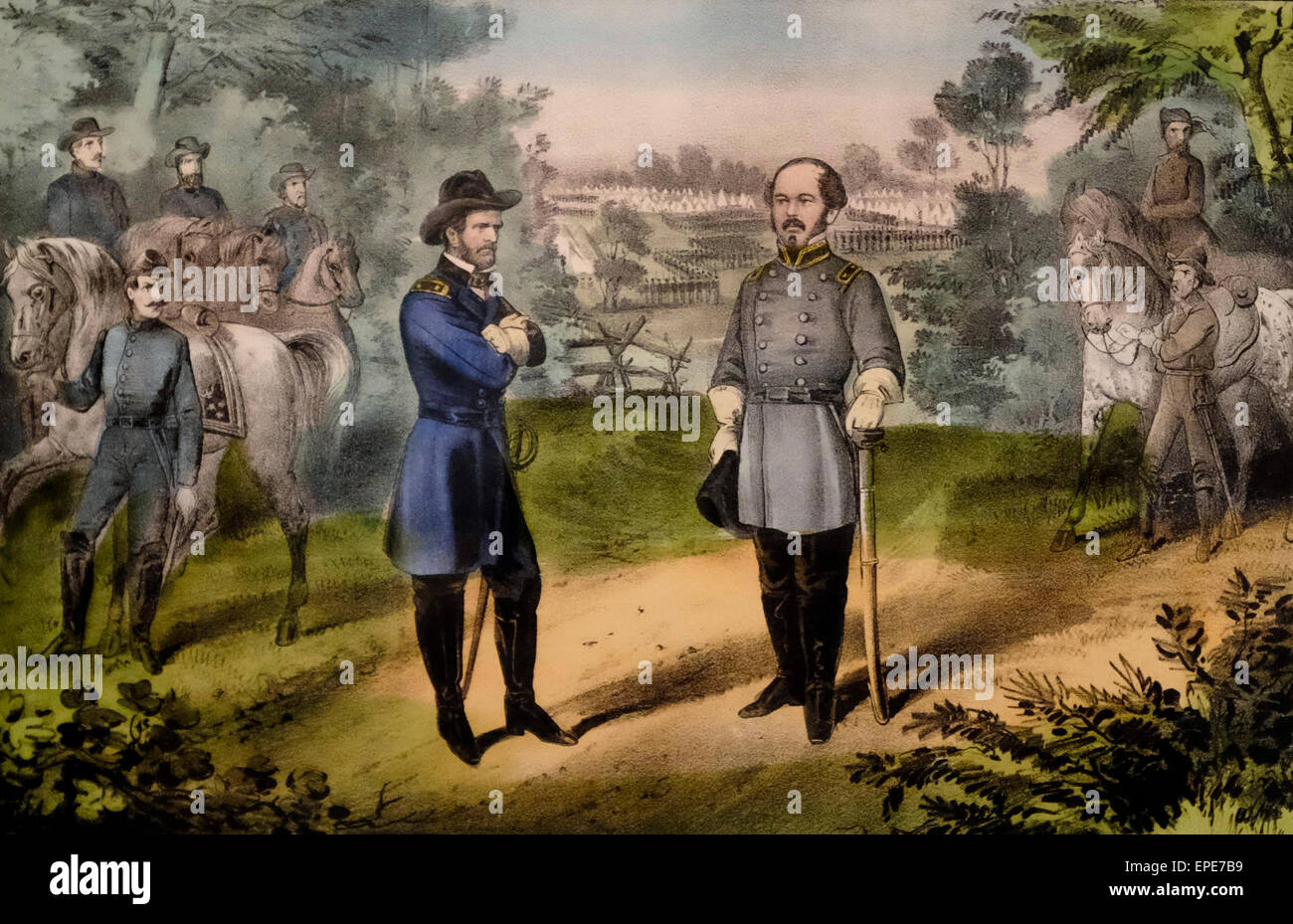 The Surrender of General Joe Johnston near Greensboro, North Carolina ...