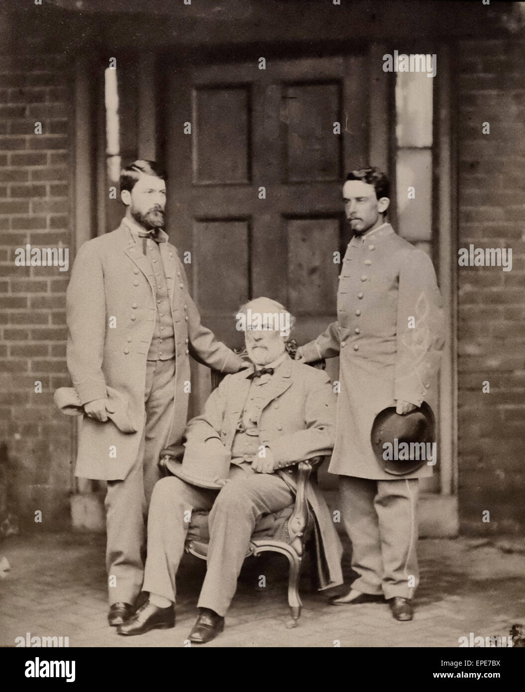 General robert lee and his staff hi-res stock photography and images ...