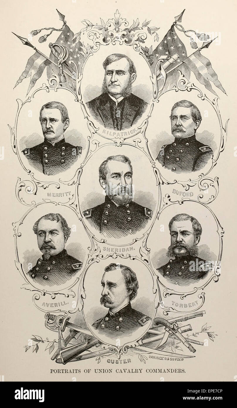 Portraits of Union Cavalry Commanders during the USA Civil War ...