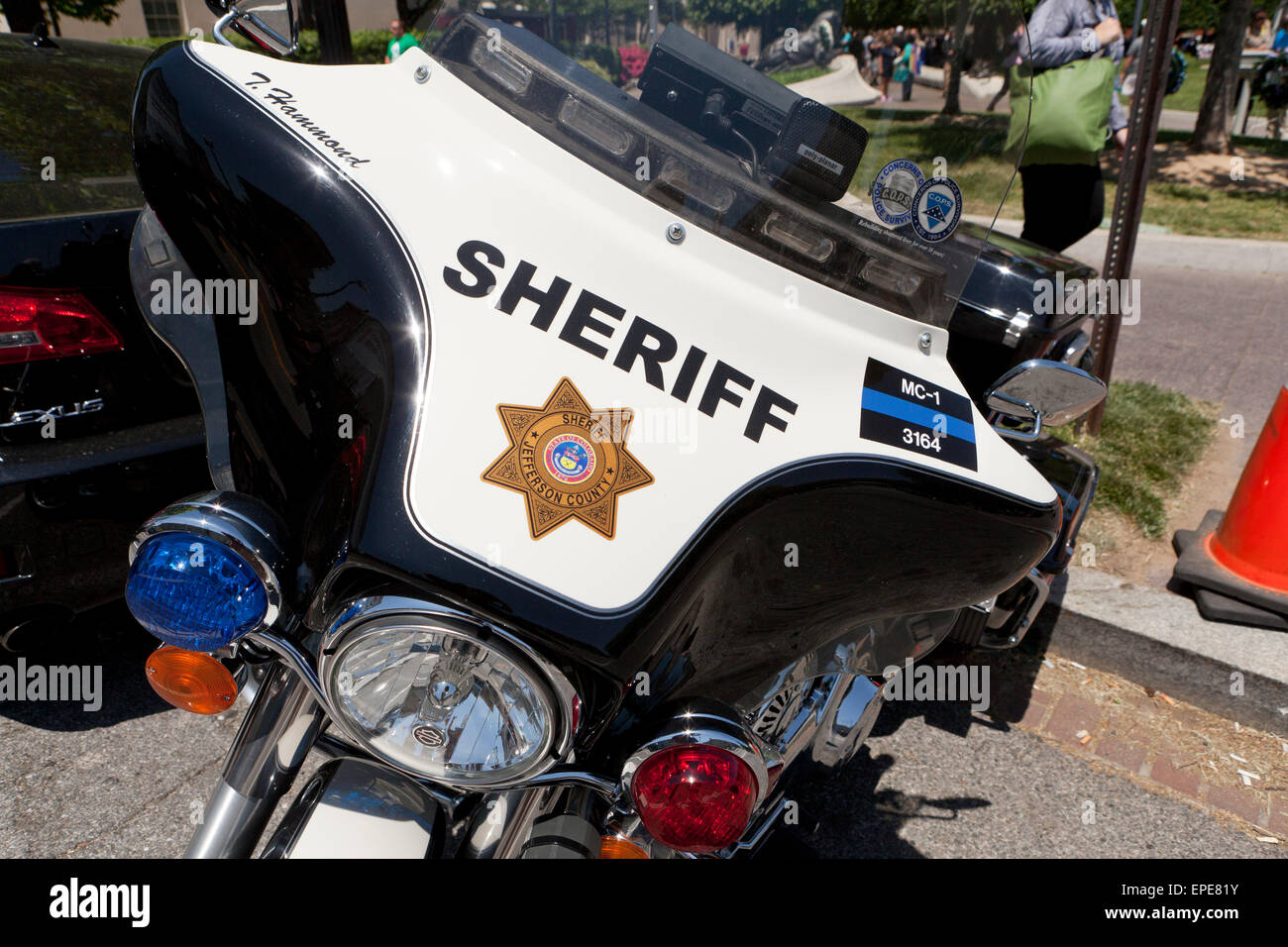 Sheriff's motorcycle - USA Stock Photo - Alamy