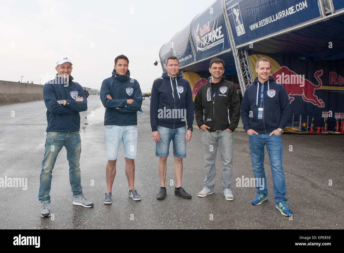 The hangar area at the 2015 Red Bull Air Race on May 16th, 2015 in ...