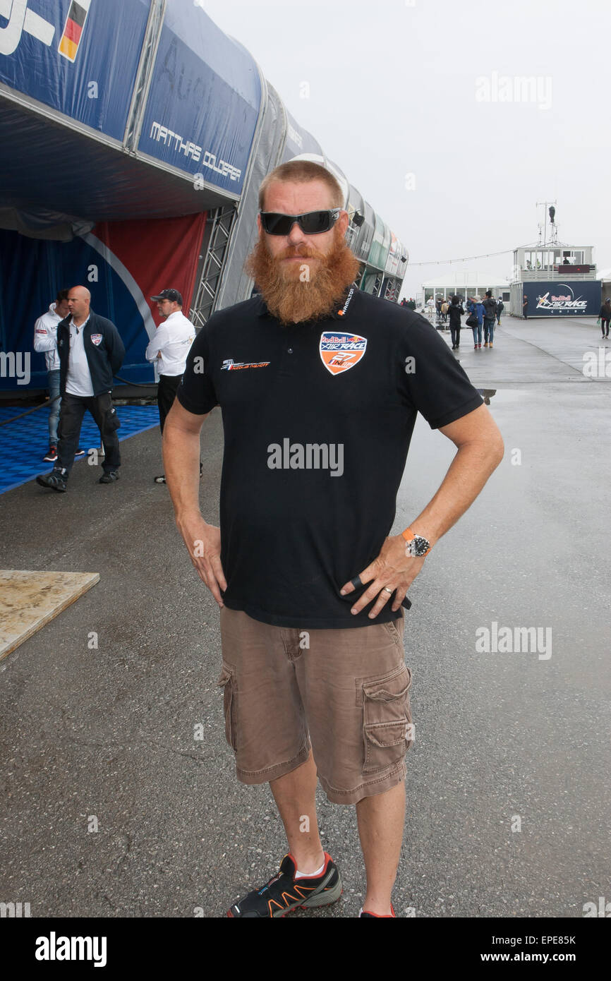 The hangar area at the 2015 Red Bull Air Race on May 16th, 2015 in ...