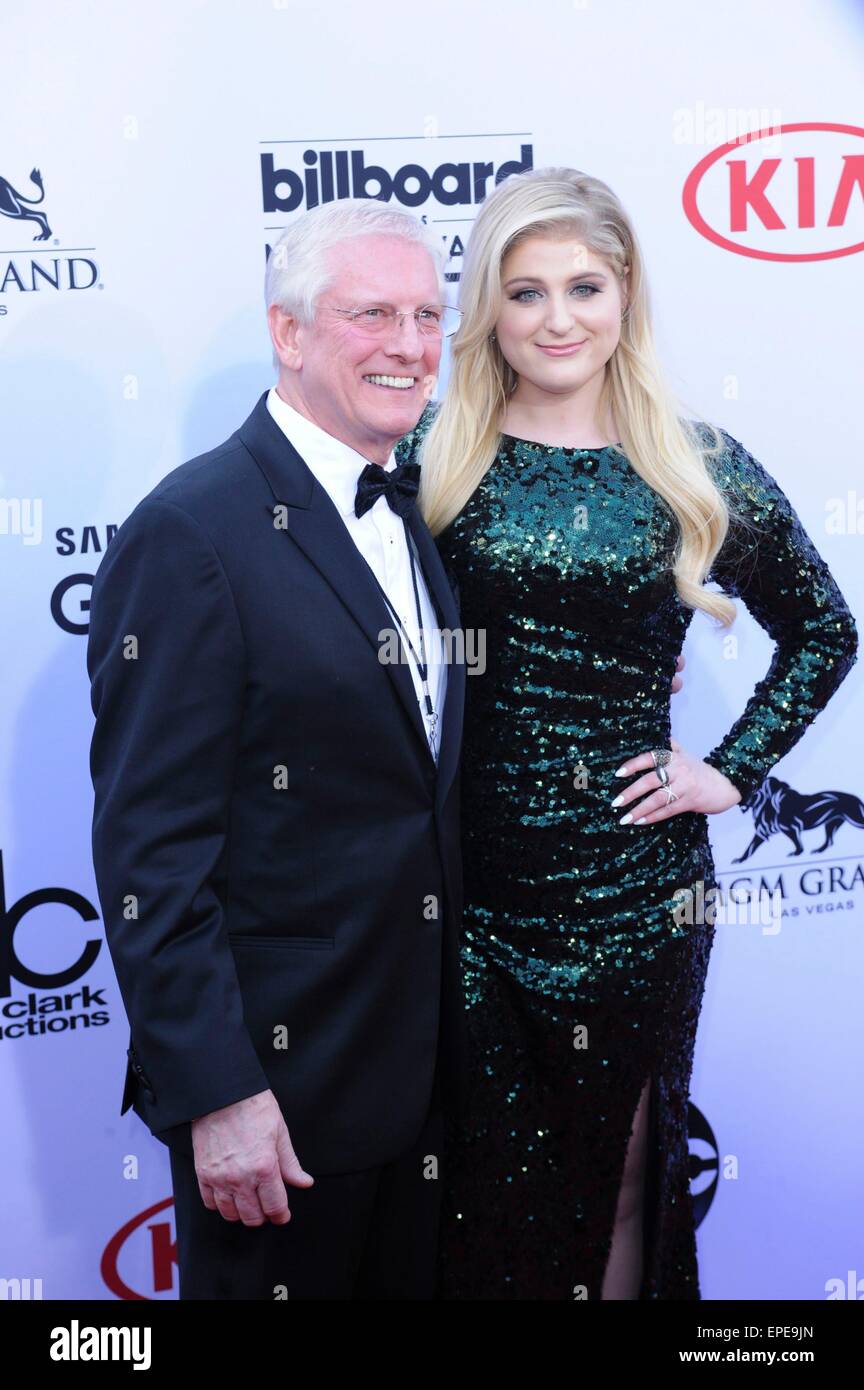 Las Vegas, Nevada, USA. 17th May, 2015. Meghan Trainor, father at ...