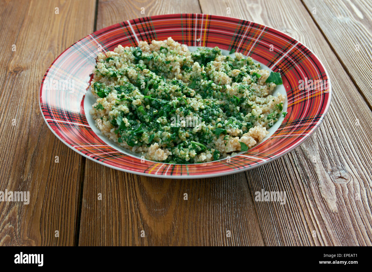 Skirlie - Scottish dish, made from oatmeal fried with fat, onions Stock ...