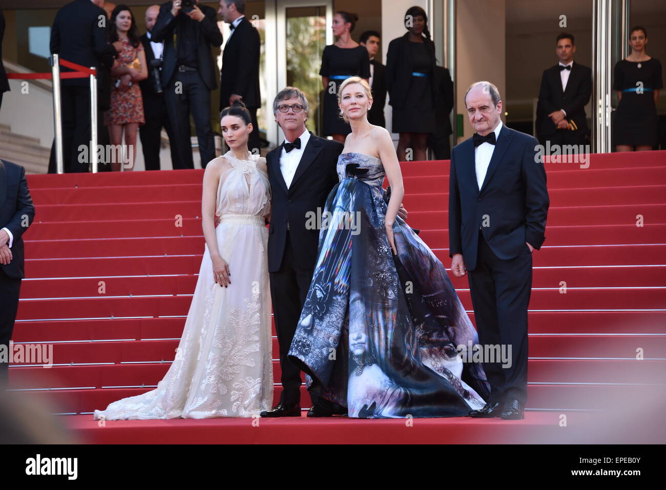 Actress Rooney Mara, director Todd Haynes and actress Cate Blanchett ...