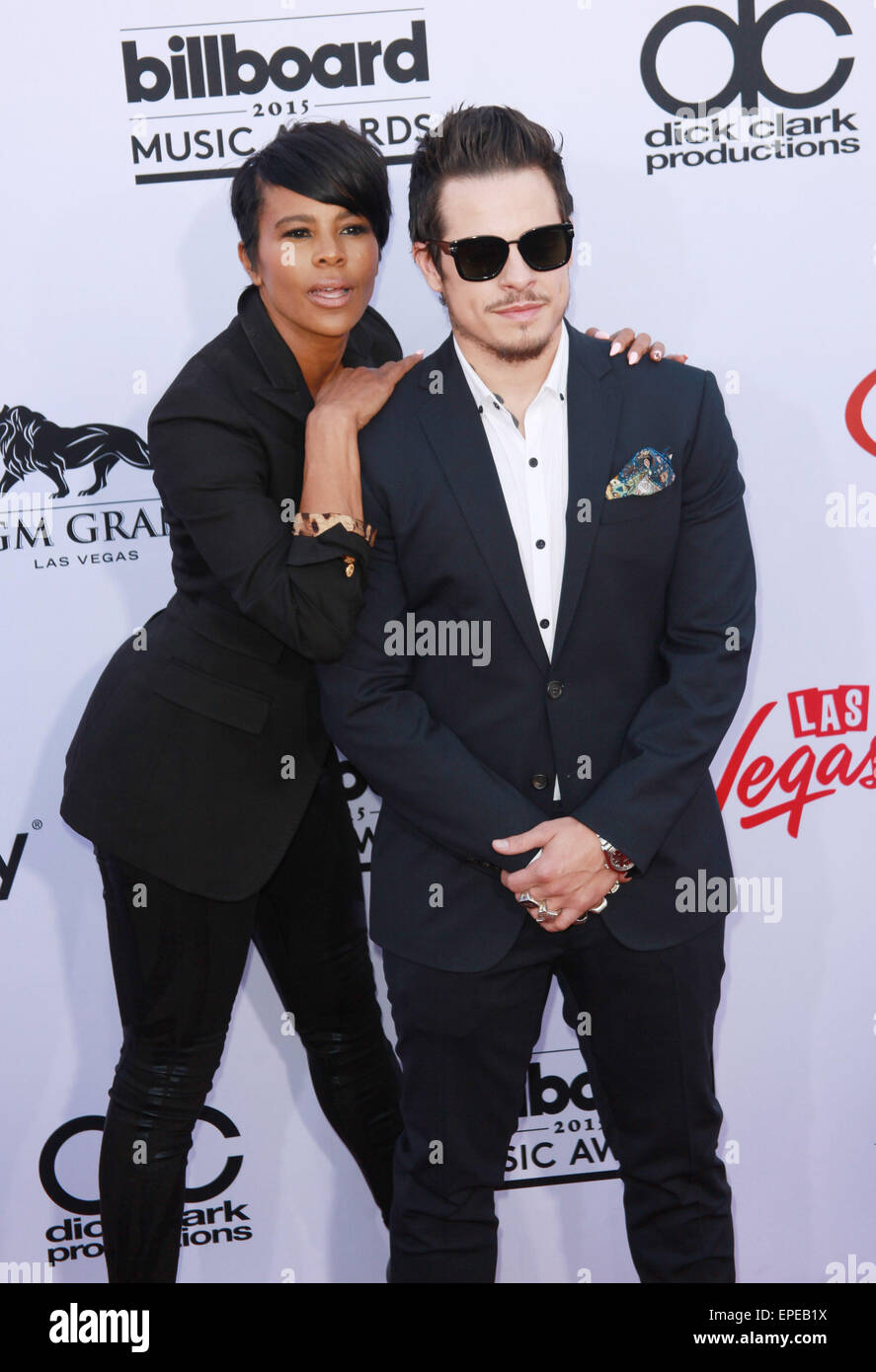Las Vegas, Nevada, USA. 17th May, 2015. Casper Smart and friend attend ...