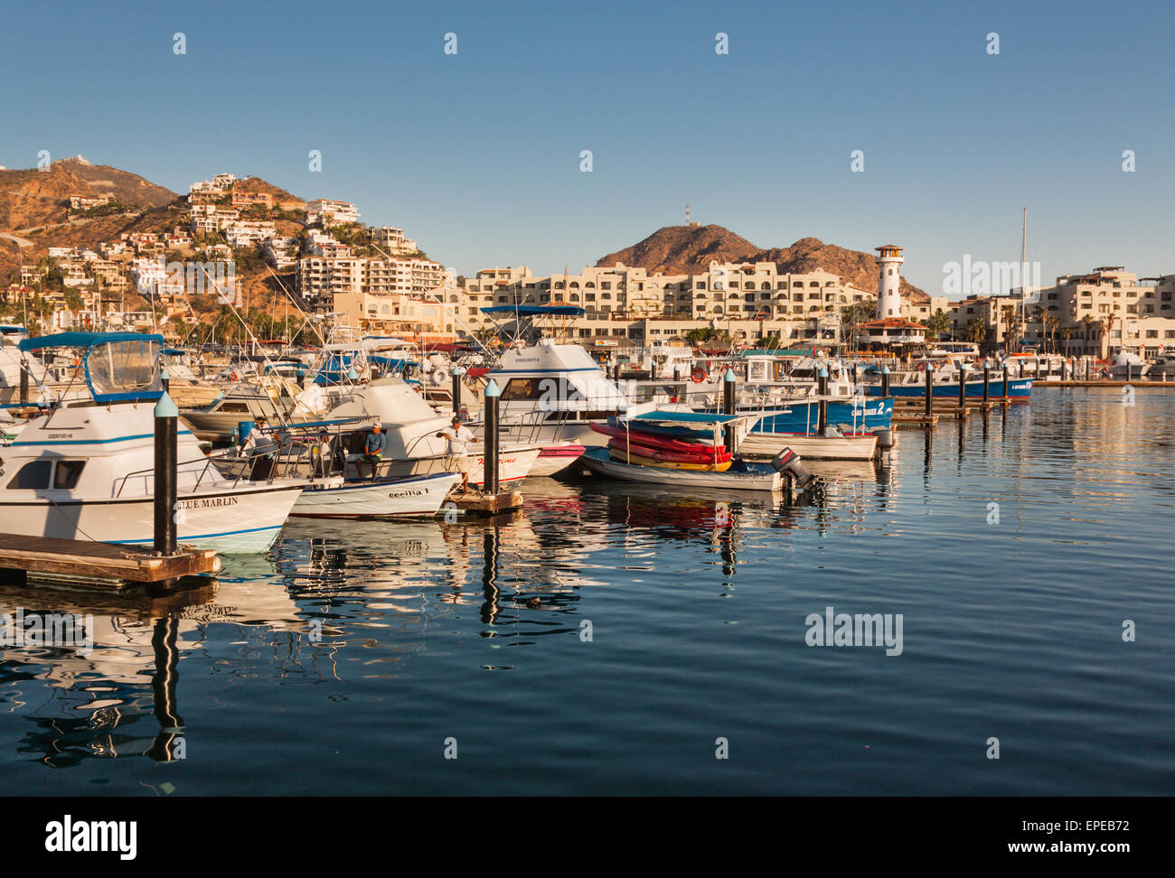 Boats in Cabo Marina, Cabo San Lucas, Baja California, Mexico Stock ...