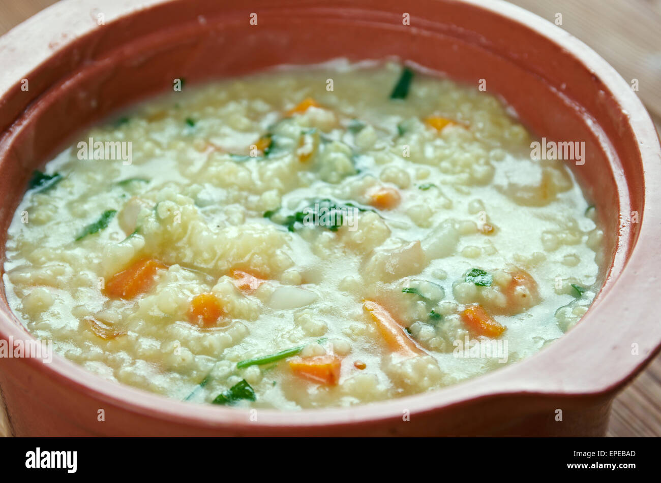 Kulesch - Ukrainian porridge. made from lard, millet and vegetables ...