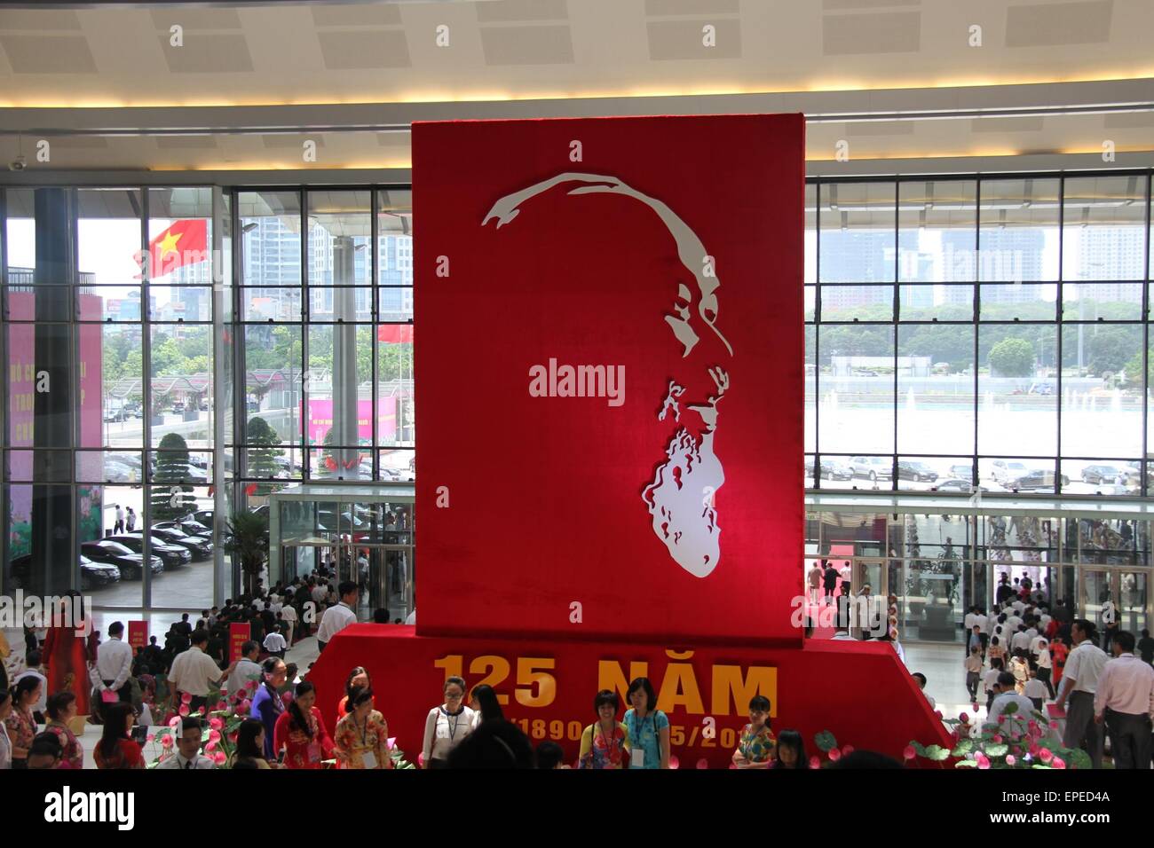Hanoi. 18th May, 2015. A ceremony is held to mark the 125th birth ...