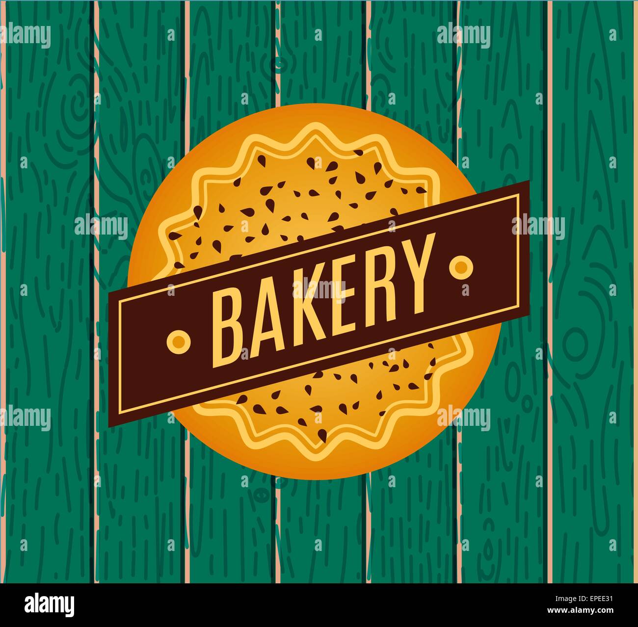 Vintage retro bakery logo badge hi-res stock photography and images - Alamy
