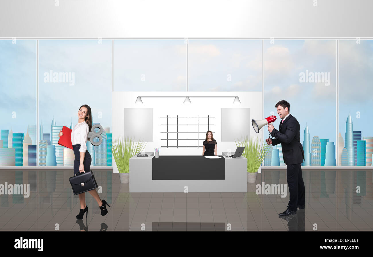 Boss office desk hi-res stock photography and images - Alamy