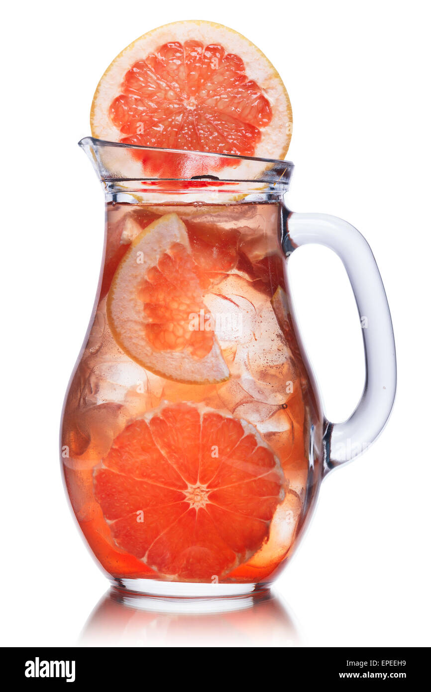 Jug of grapefruit lemonade Stock Photo - Alamy