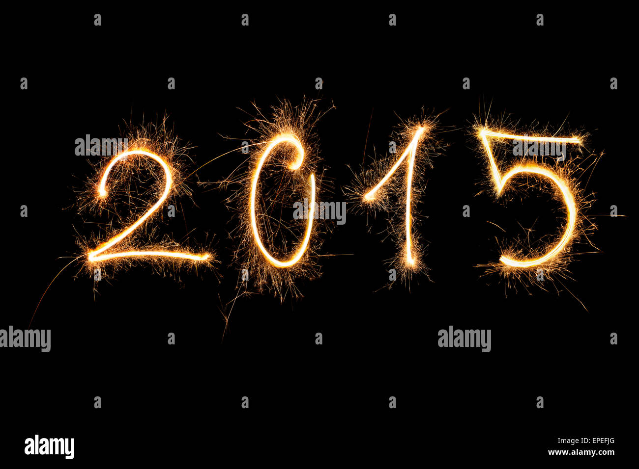 Happy new year. 2015 made from fireworks Stock Photo - Alamy