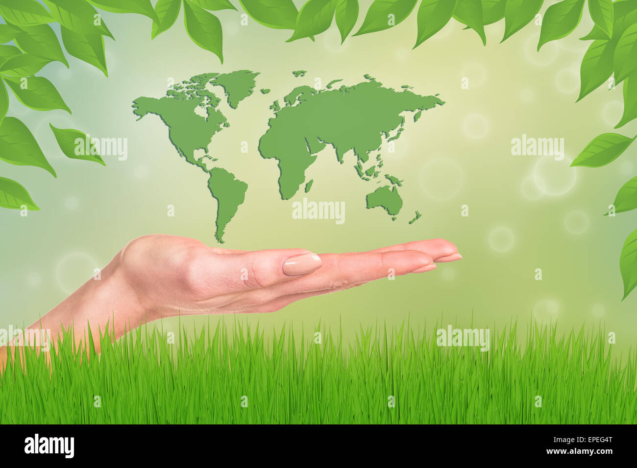 World in your hands Stock Photo - Alamy