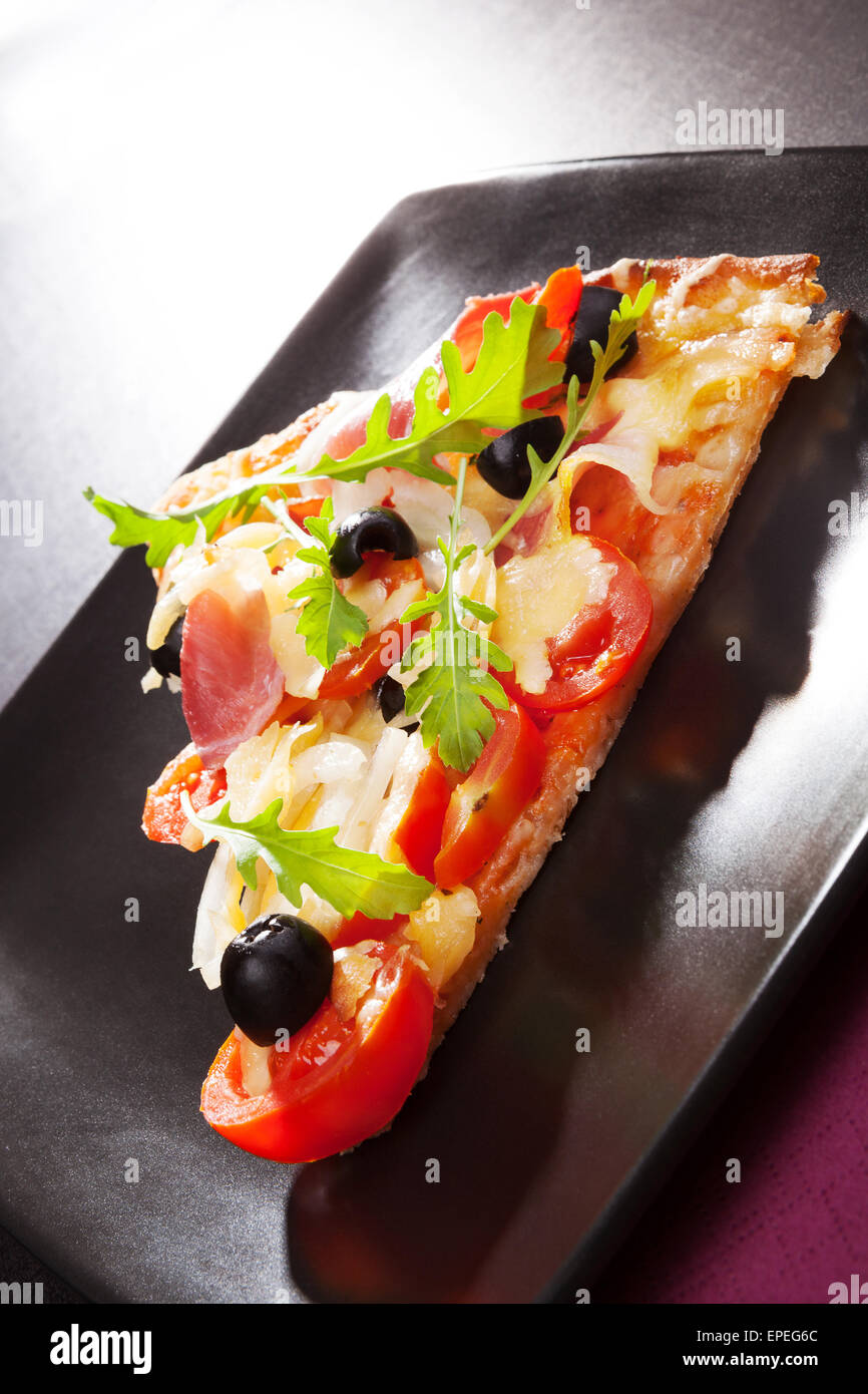 Pizza triangle hi-res stock photography and images - Alamy