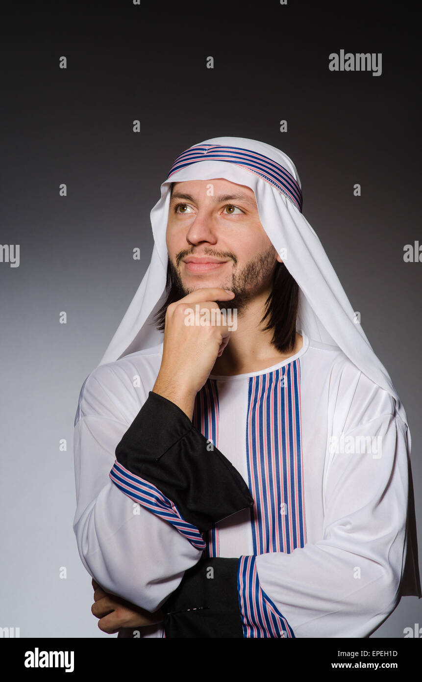 Arab man in diversity concept Stock Photo - Alamy