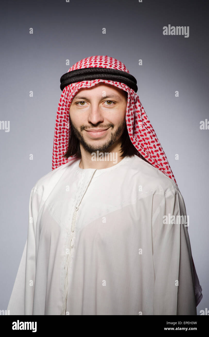 Arab man in diversity concept Stock Photo - Alamy