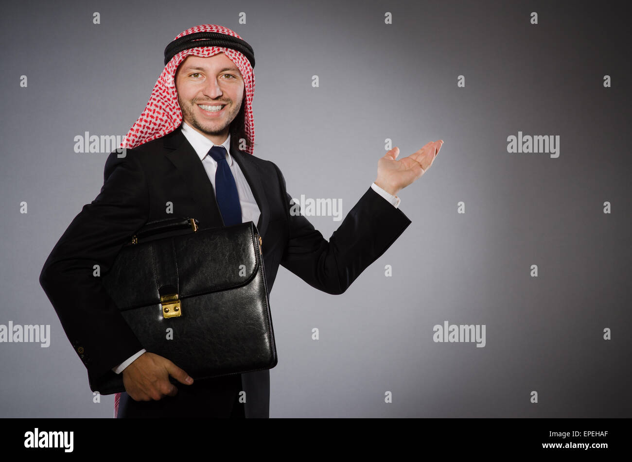 Arab man in diversity concept Stock Photo - Alamy