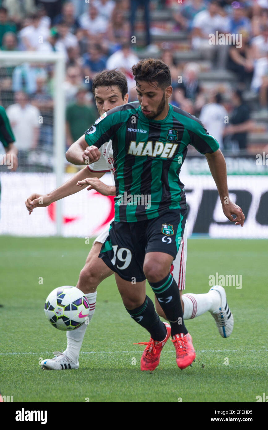 Reggio Emilia, Italy. 17th May, 2015. (F-B) Saphir Taider (Sassuolo ...