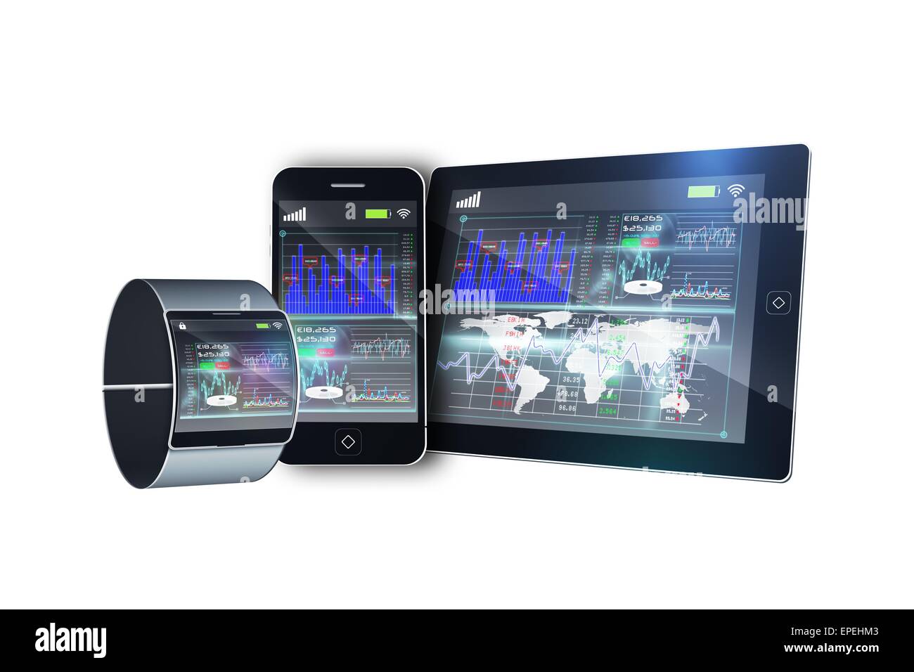 Futuristic wrist watch tablet hi-res stock photography and images - Alamy