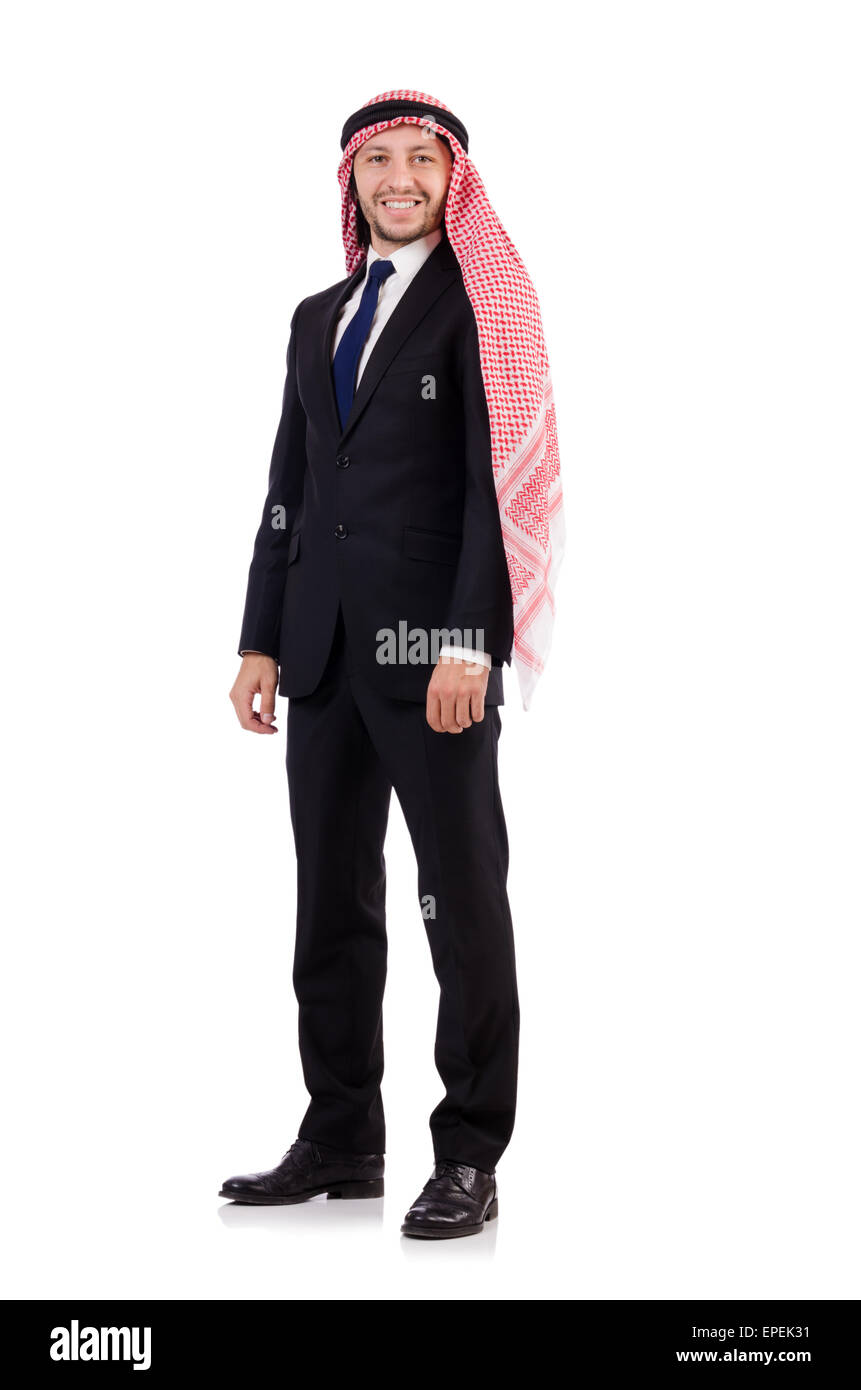 Portrait happy arab businessman Cut Out Stock Images & Pictures - Alamy
