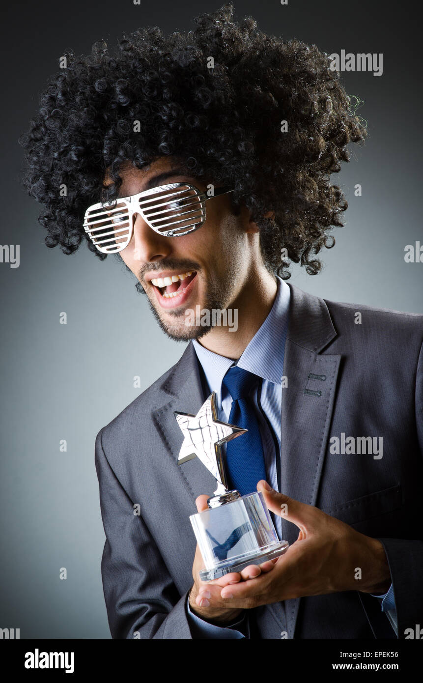 Man getting his star award Stock Photo - Alamy