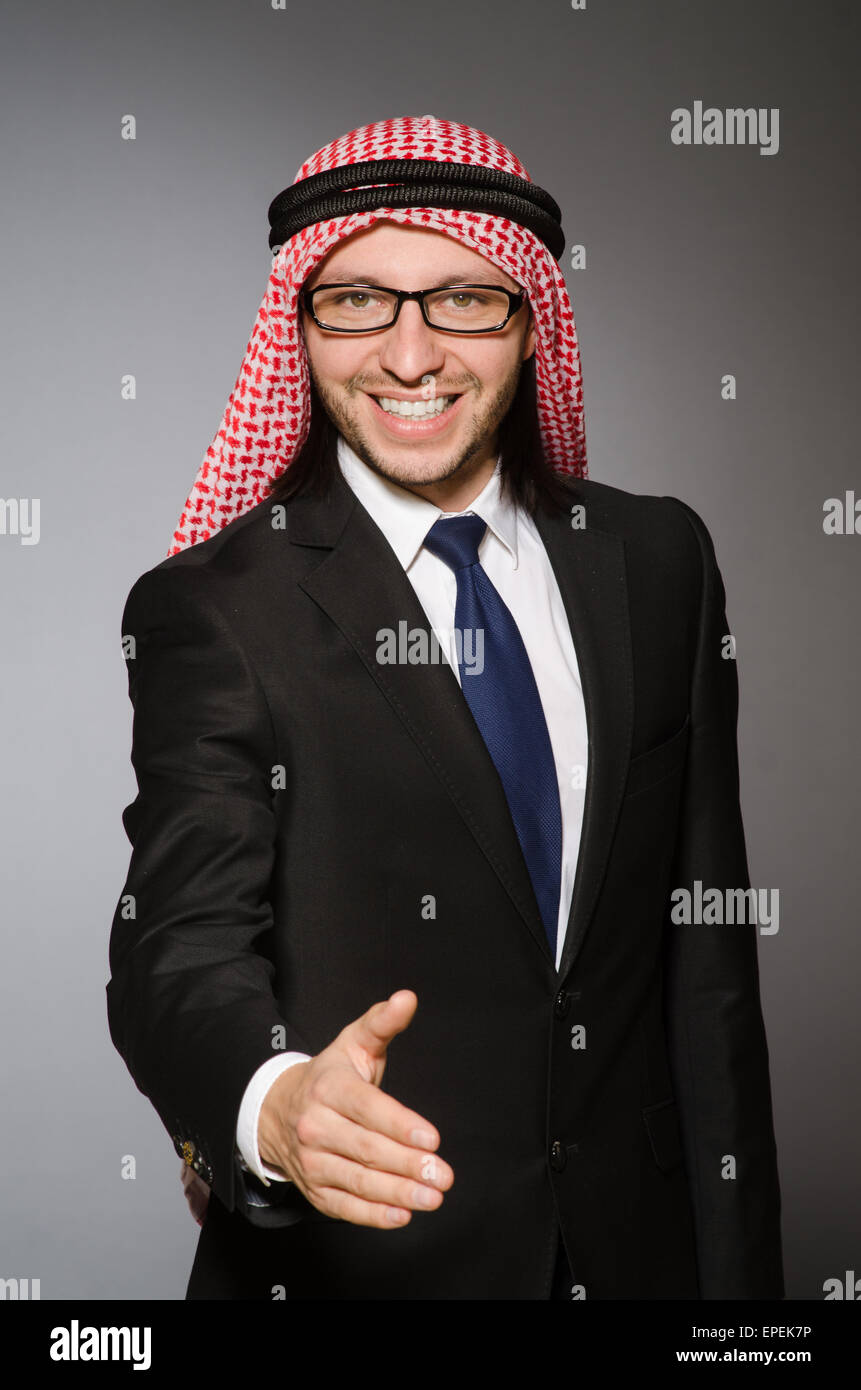 Arab man in diversity concept Stock Photo - Alamy