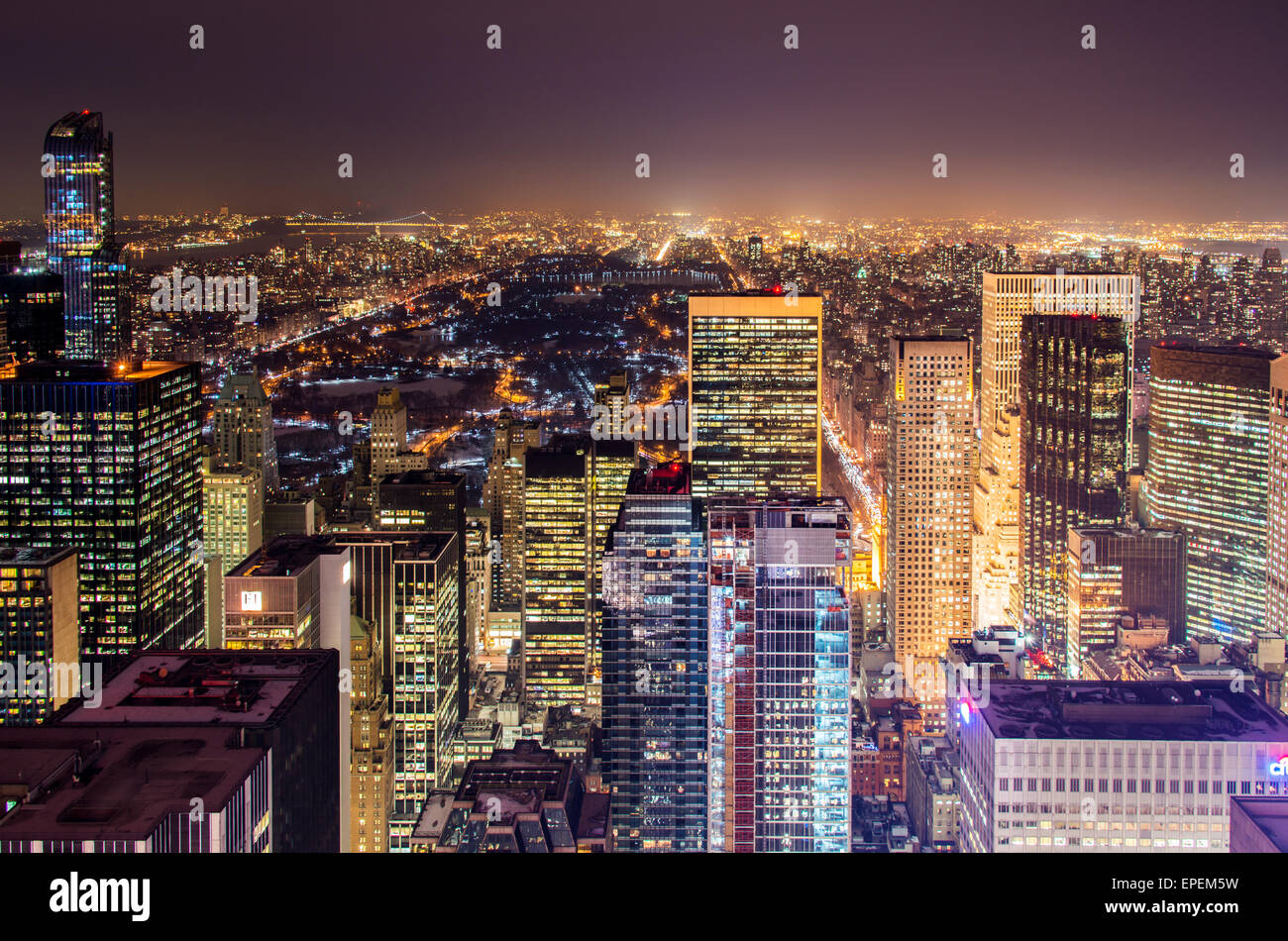 Tall skyscrapers during evening hours Stock Photo - Alamy
