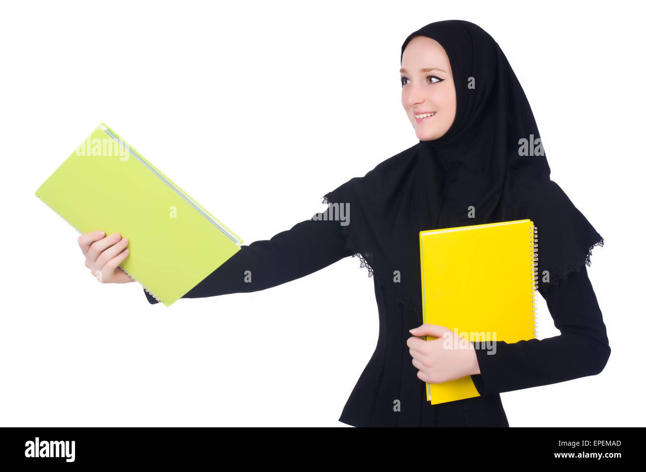 Woman learning arabic Cut Out Stock Images & Pictures - Alamy