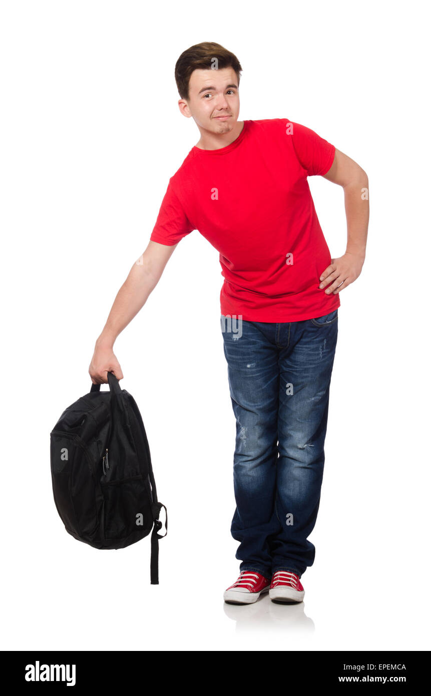 College student running backpack hi-res stock photography and images ...
