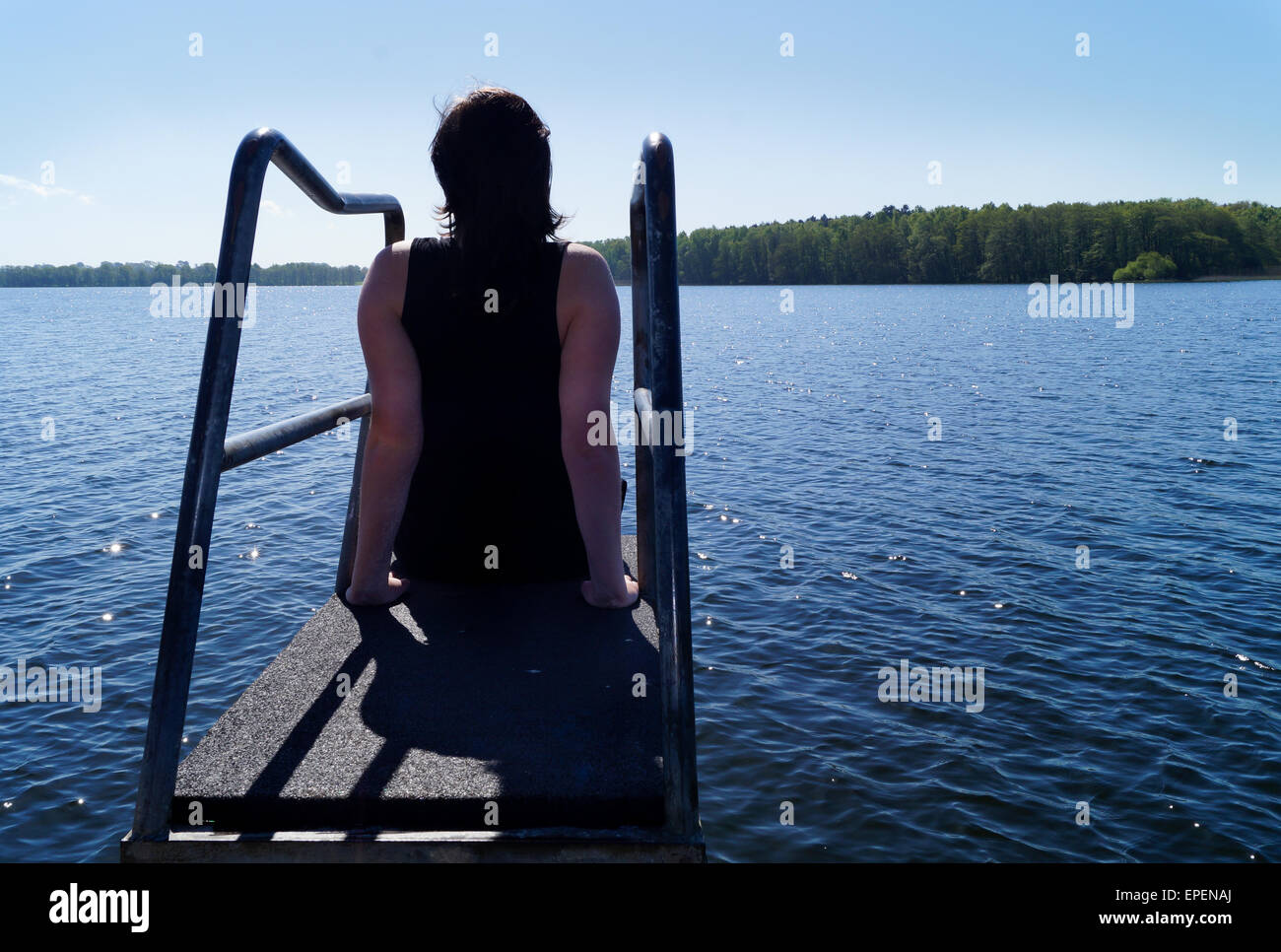 Woman Diving Sea Board High Resolution Stock Photography and Images - Alamy