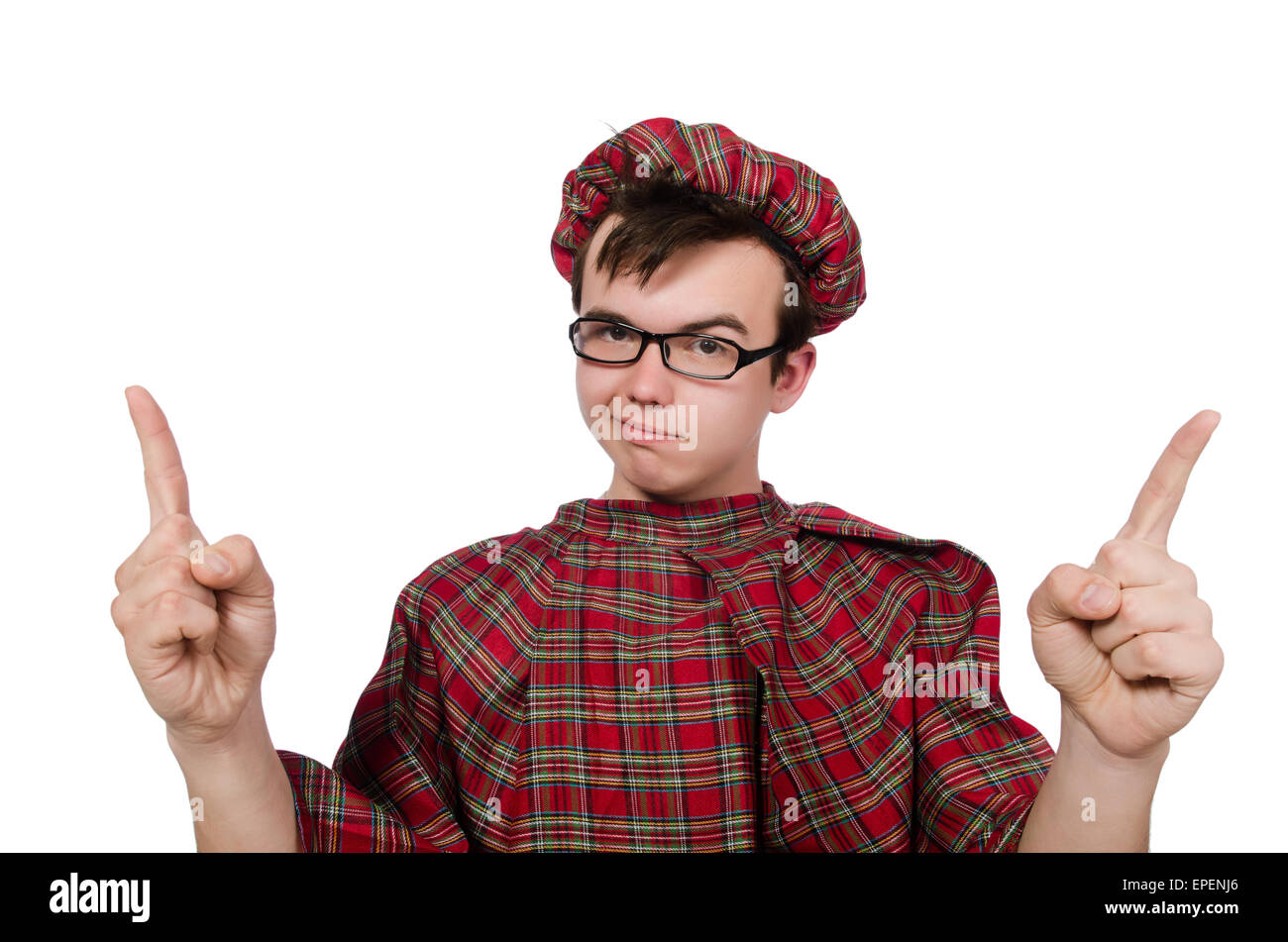 Funny scotsman isolated on white Stock Photo - Alamy