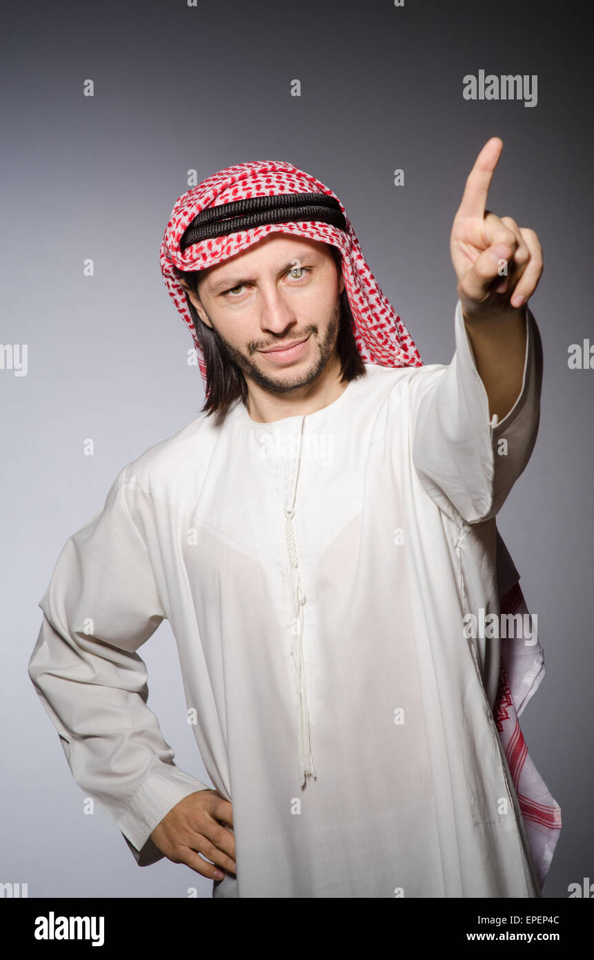 Arab man in diversity concept Stock Photo - Alamy