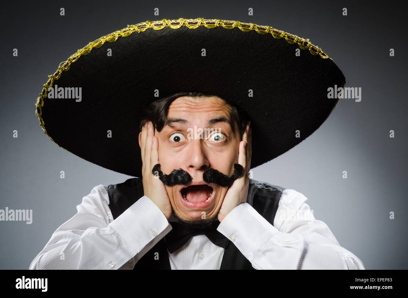 Mexican man in funny concept Stock Photo - Alamy